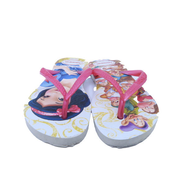 Havaianas | Shoes | Havaianas Girls Pink Snow White Flip Flops Size 6 ...